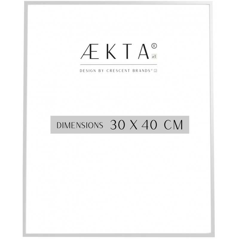 Cadre alu AEKTA - Argent Matt - Pour format 30x40cm